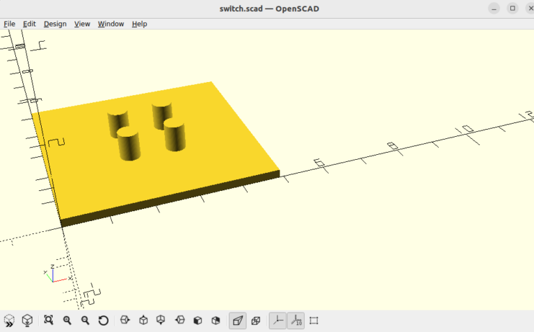 Design and 3D-print wall switch in OpenSCAD – MICHAŁ SOBCZAK
